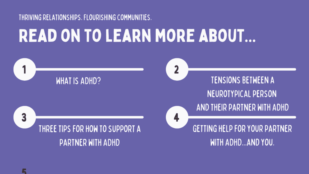 How To Support a Partner with ADHD: 3 Tips | Council for Relationships